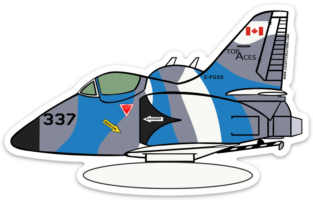 A-4 Skyhawk Camp Top Aces Sticker – Cockpit Creations