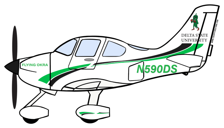 Cirrus Flying Okra Sticker – Cockpit Creations