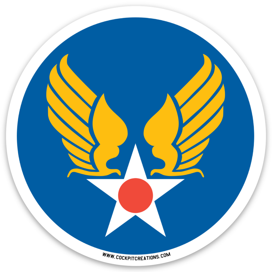 WWII USAAF Logo Sticker – Cockpit Creations