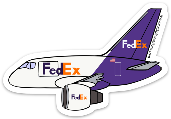 B-757 FedEx Sticker – Cockpit Creations
