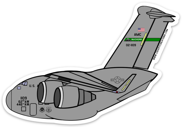 C-17 McChord Sticker – Cockpit Creations