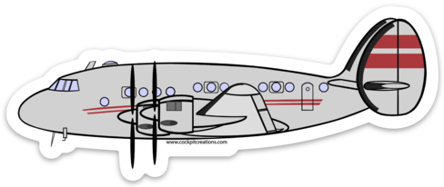 L-749 Lockheed Constellation TWA Sticker – Cockpit Creations