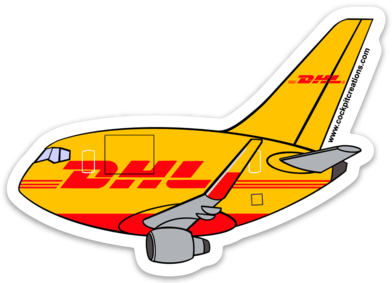 B 767 DHL Sticker – Cockpit Creations
