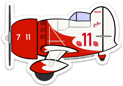 Gee Bee Racer Sticker – Cockpit Creations