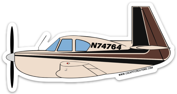Mooney 764 Sticker – Cockpit Creations