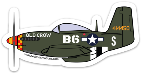 P-51 Old Crow Sticker – Cockpit Creations